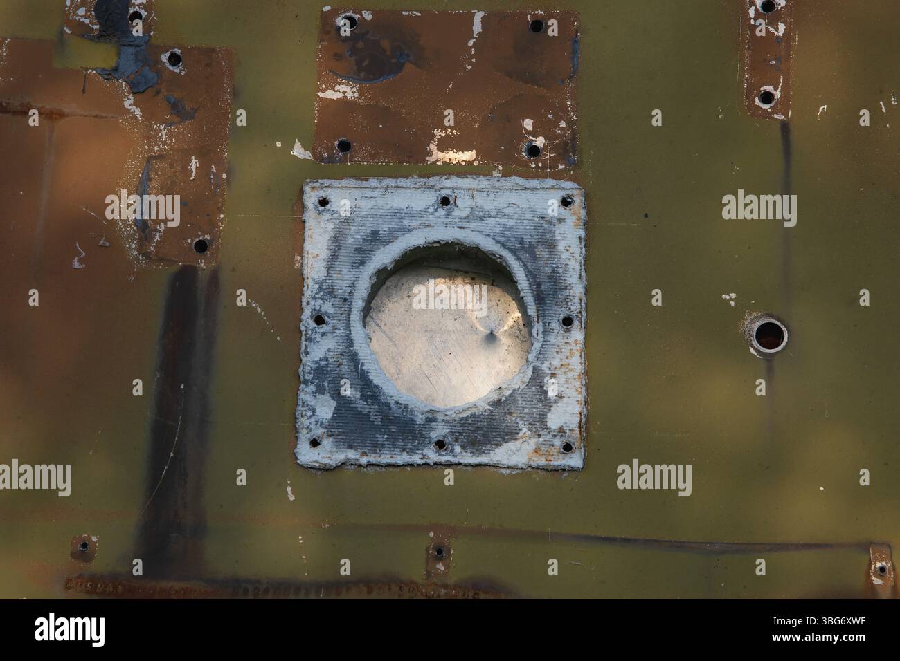 Rust Spots and Stains on White Metal Surface, Industrial Corrosion ...