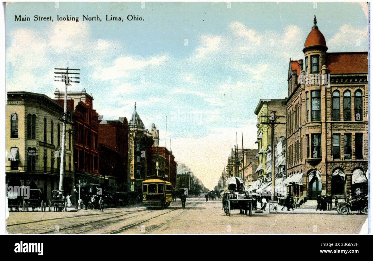 Pedestrian street view main Cut Out Stock Images & Pictures - Alamy