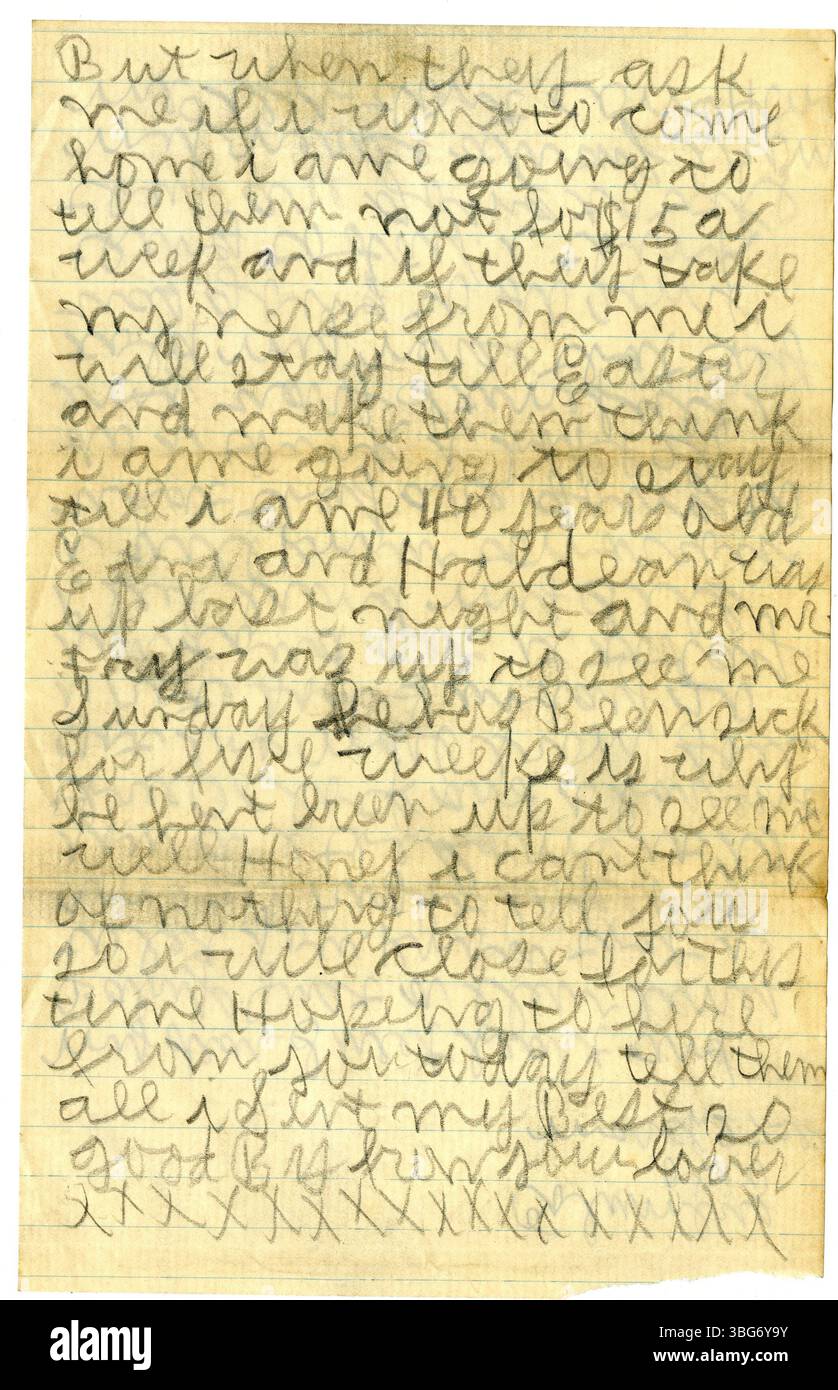 This continuation of Charles Keplar’s March 27, 1922 letter describes ...