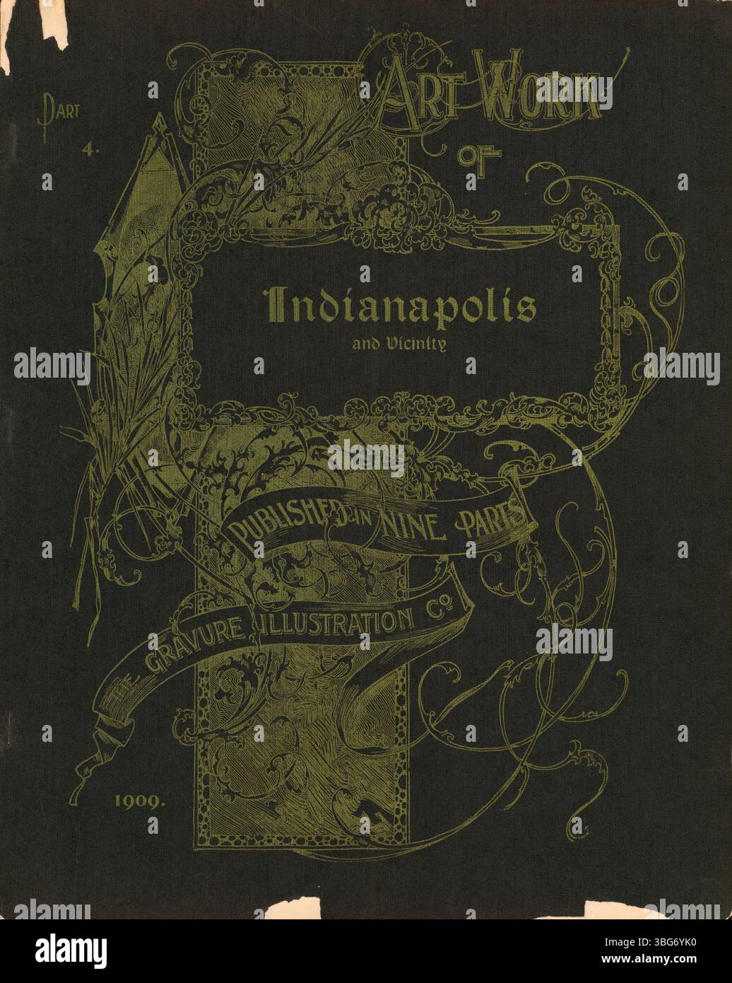This page from the 1909 *Art Work of Indianapolis and Vicinity* series ...