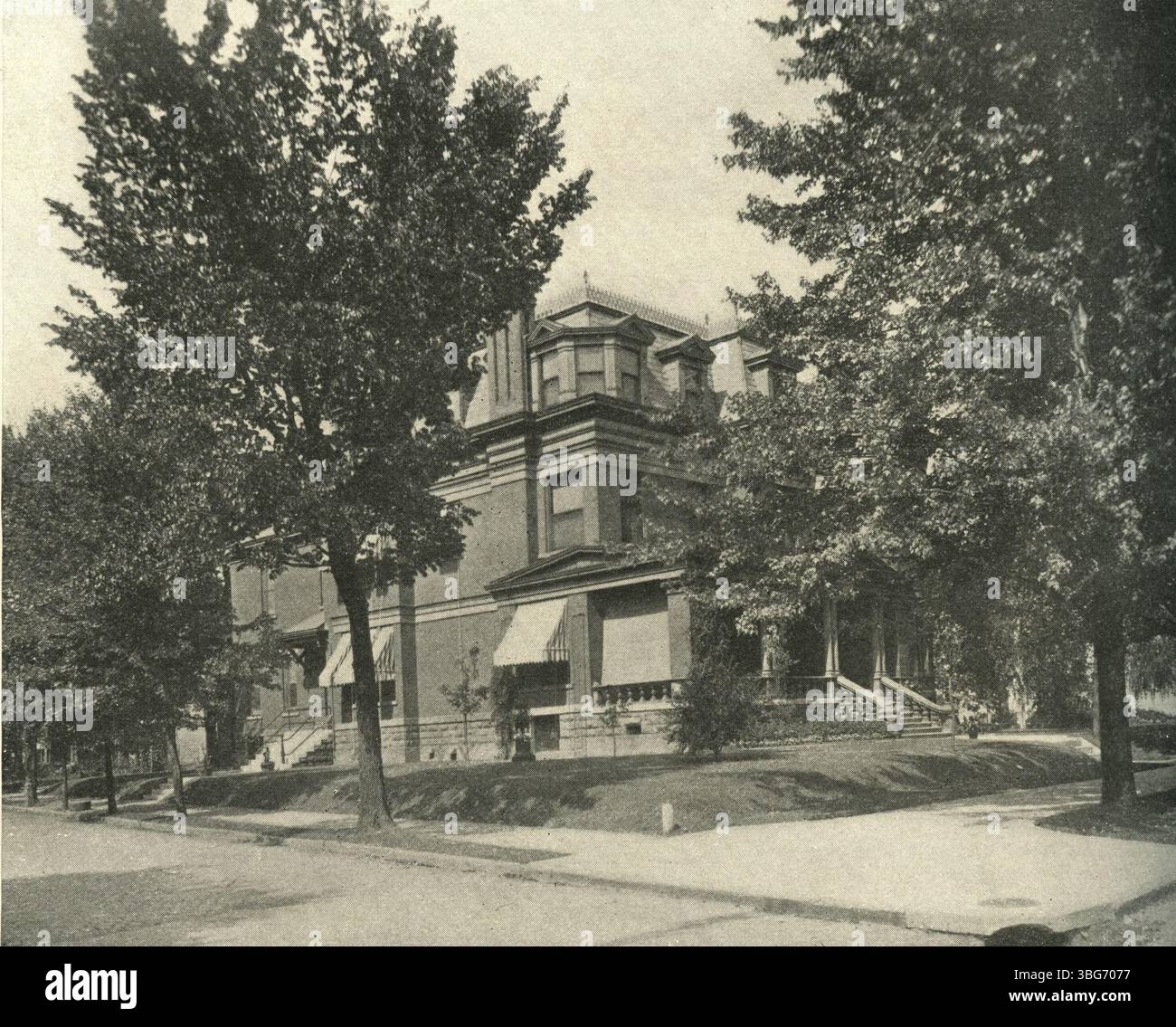 The residence of George Hoster, located on East Broad Street, Columbus ...