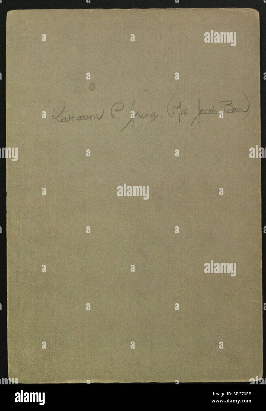 This image from the Born family album shows Katharine P. Jung, wife of ...