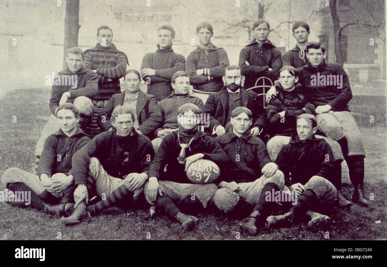 This photograph from 1897 shows the Ohio School for the Deaf Football ...