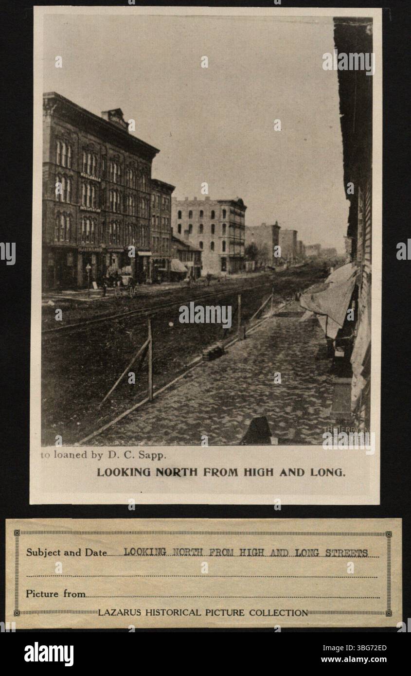 This 1898 photograph captures North High Street looking north from Long ...