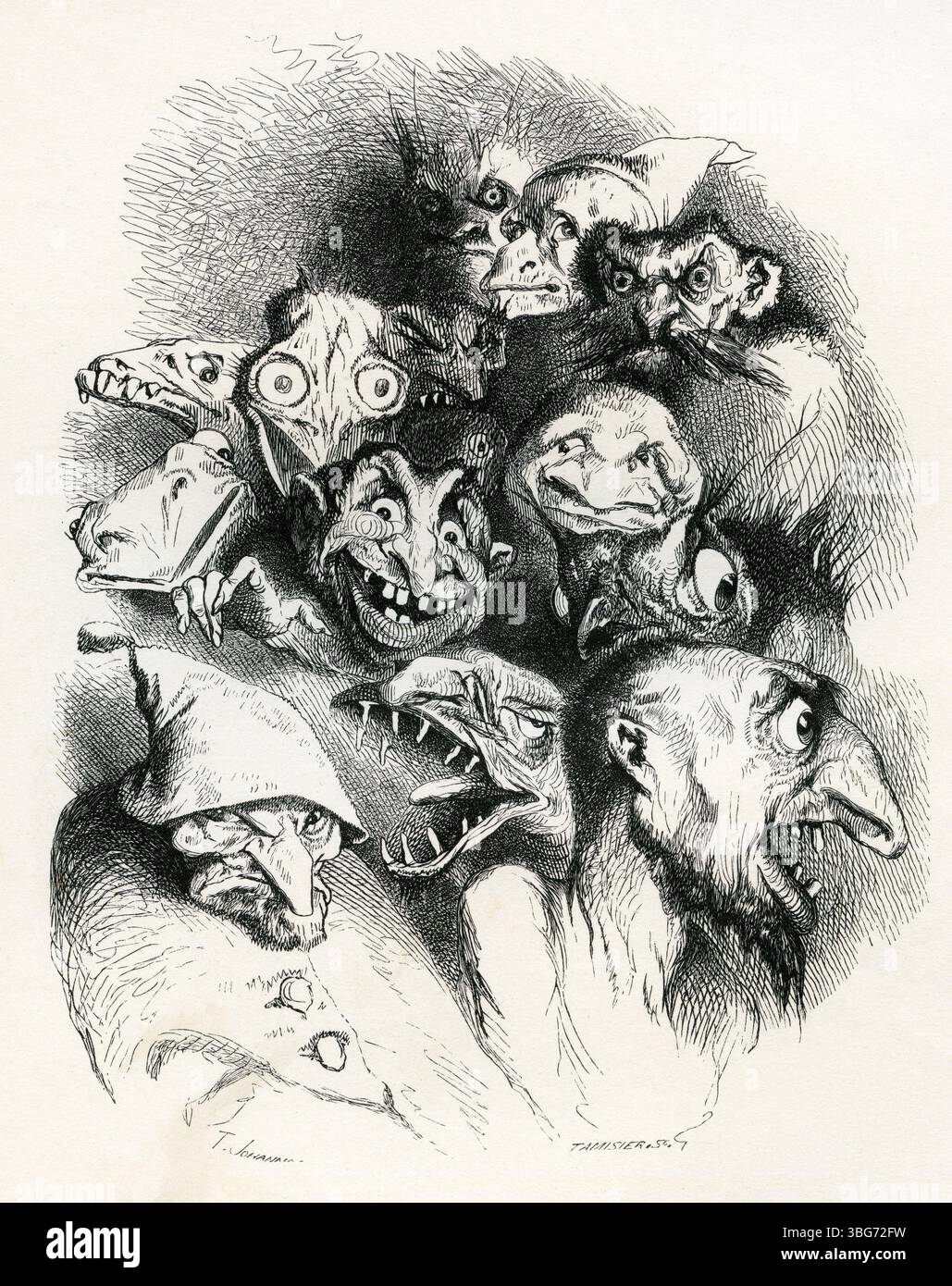 Grotesque Caricature Portraits of Hideous Faces, Cue the unrecognizable ...