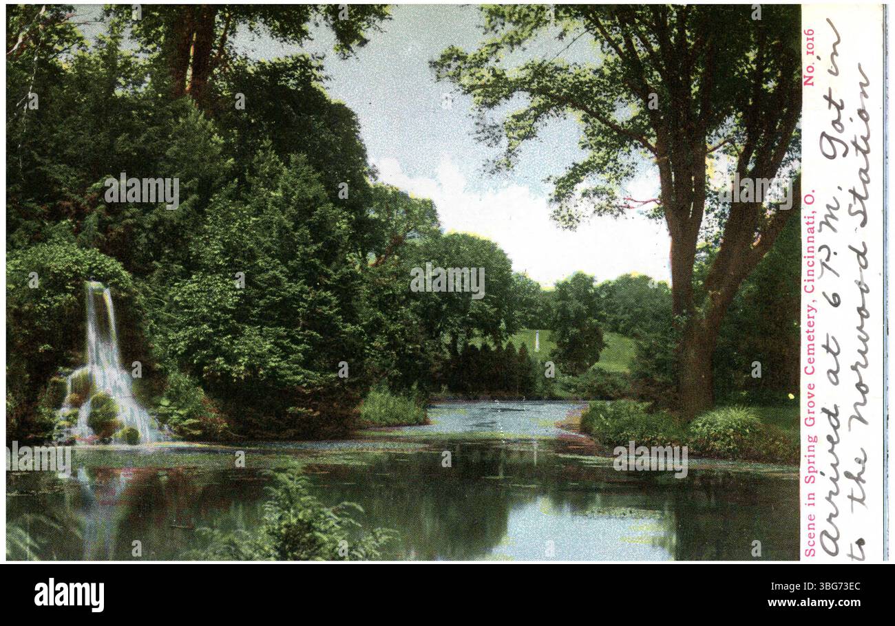 Peaceful scene features lake Cut Out Stock Images & Pictures - Alamy