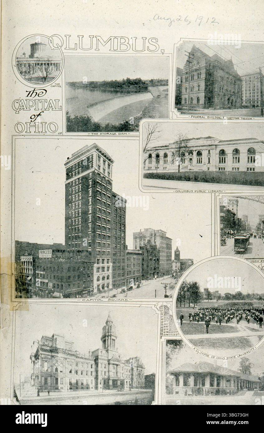 The 1912 Columbus Centennial Program highlights notable city landmarks ...