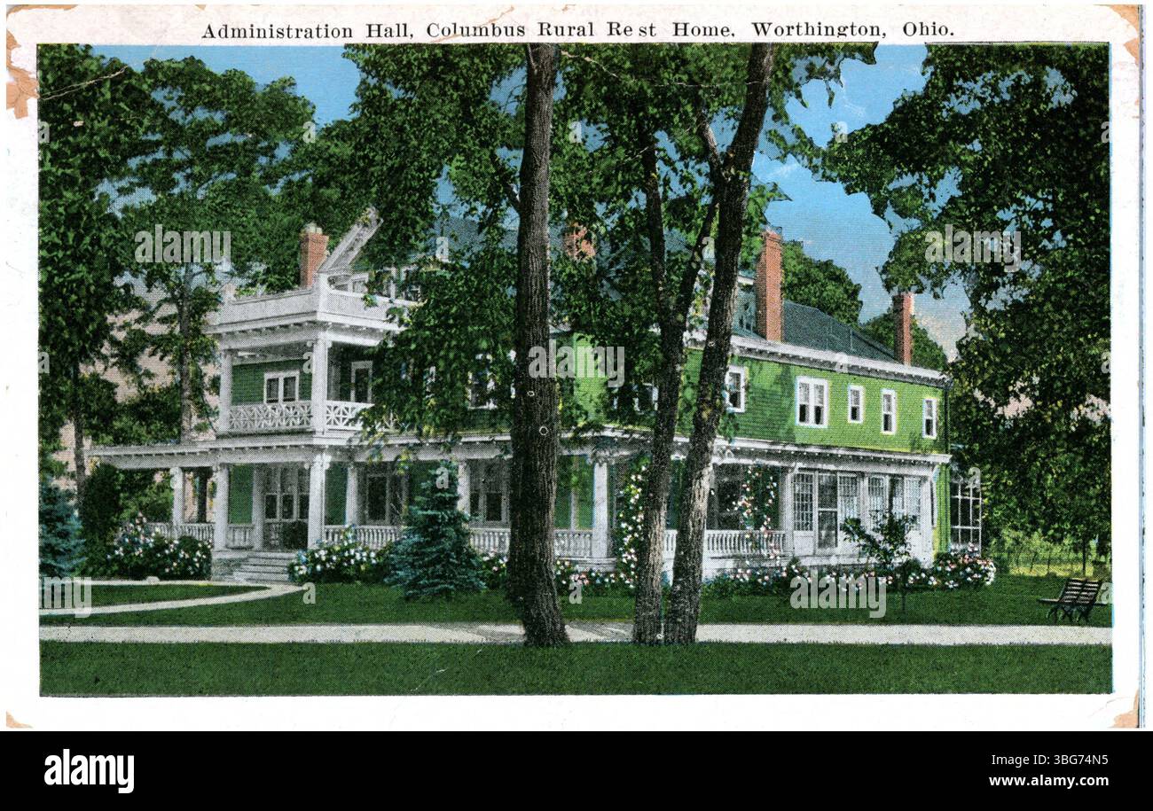 This 1923 photograph shows the Administration Hall of the Columbus ...
