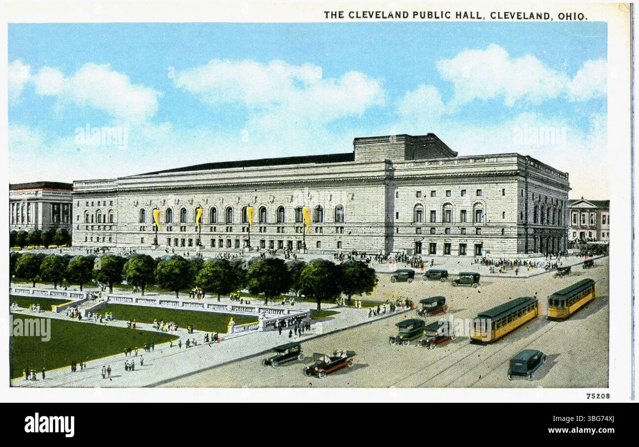 Cleveland Public Hall, one of the city's Group Plan buildings, is an ...