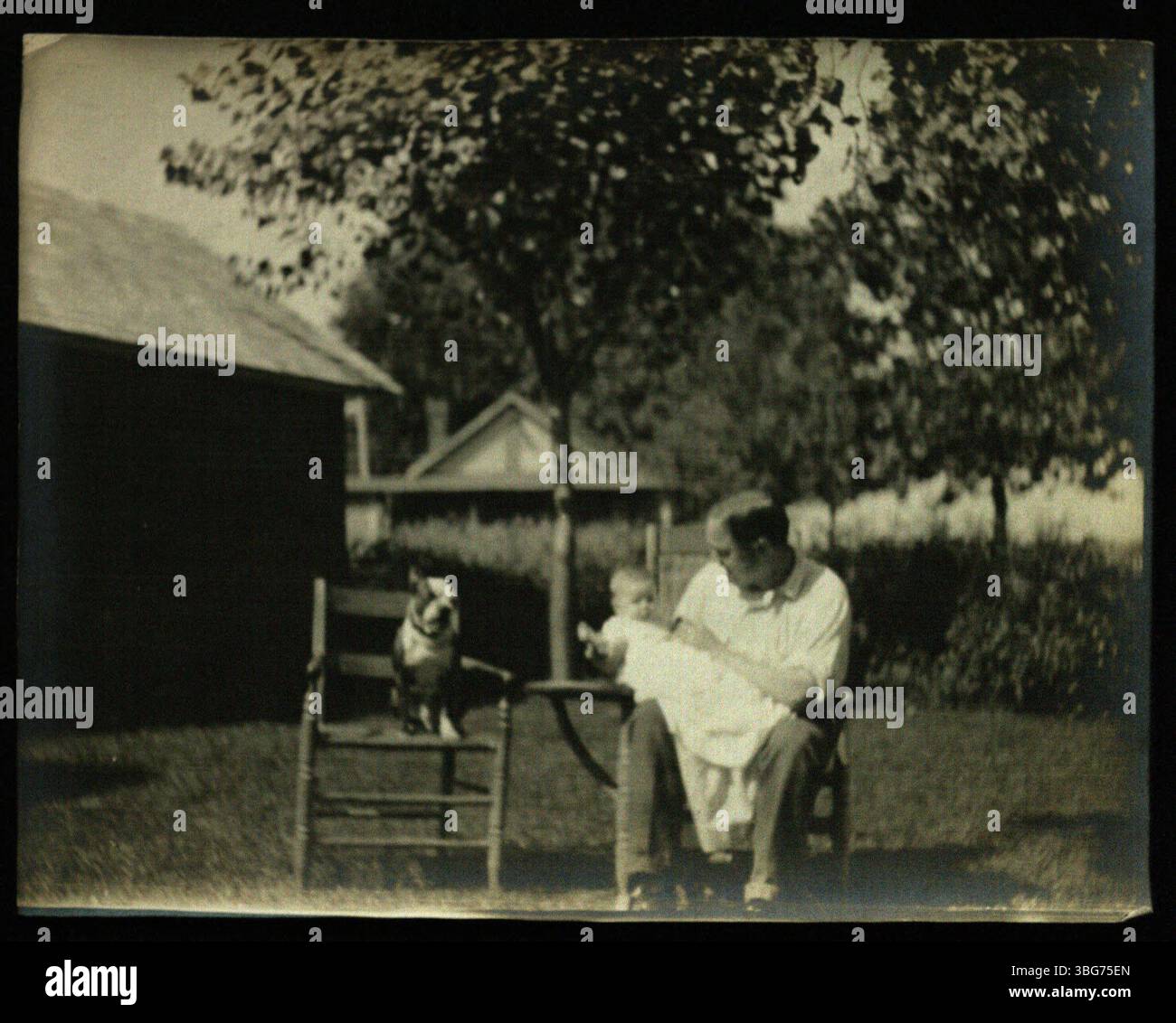 This photograph from the Born family album shows Conrad Edward Born, Sr ...