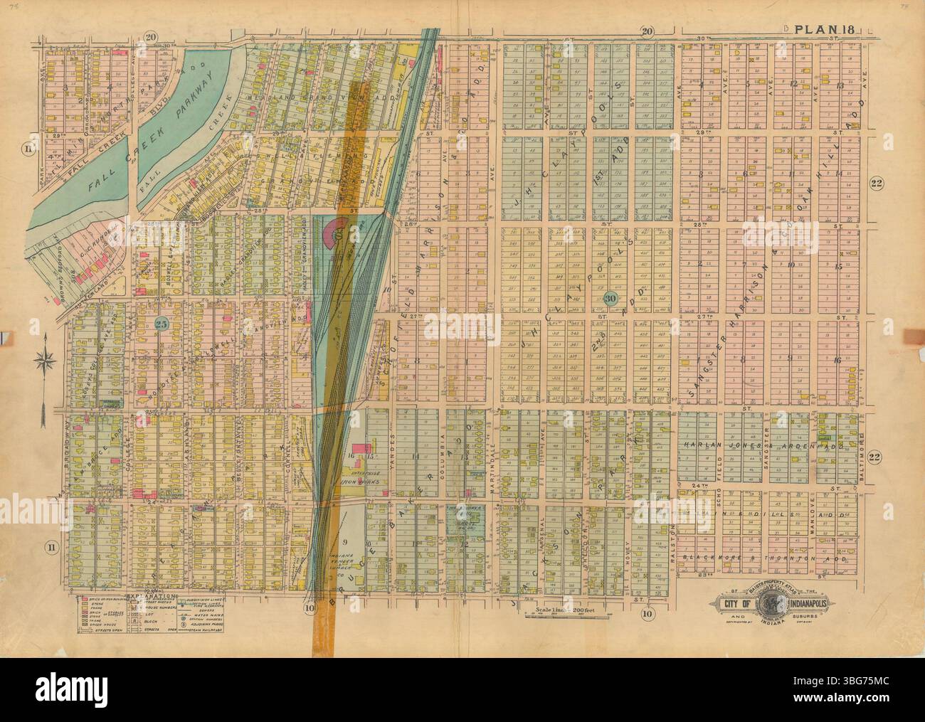 Baist Real Estate Atlas plan 18 (1916) presents parcel boundaries, lot ...