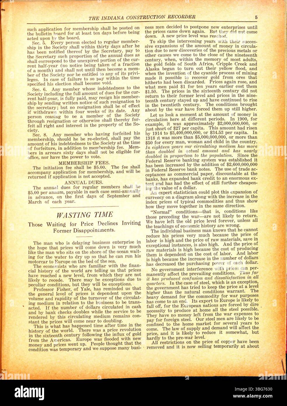 On June 14, 1919, the Indiana Construction Recorder included listings ...