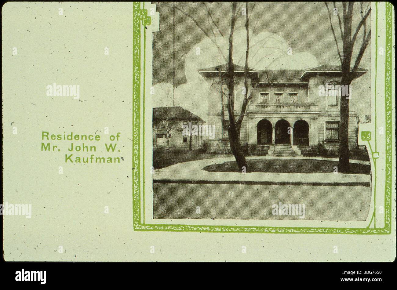 This photograph shows the 1915 home of John W. Kaufman, the president ...