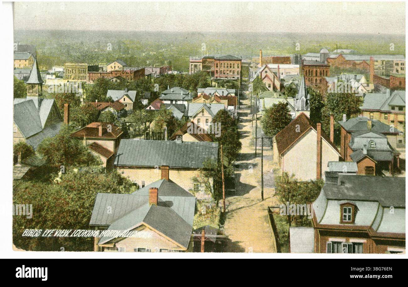 This 1903 aerial view captures a bird's eye perspective of Alliance ...