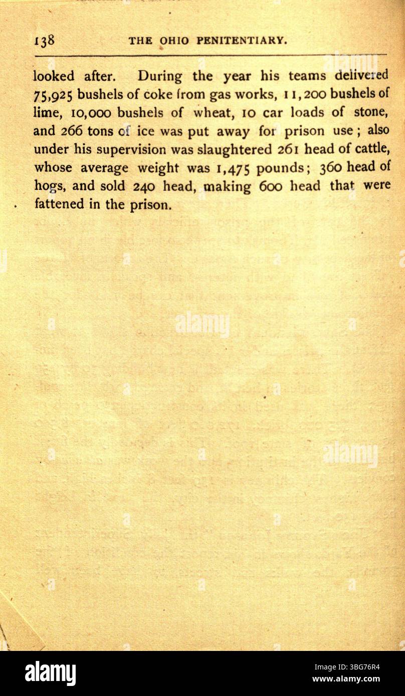 The 1884 document reflects on the Ohio Penitentiary's evolution from ...