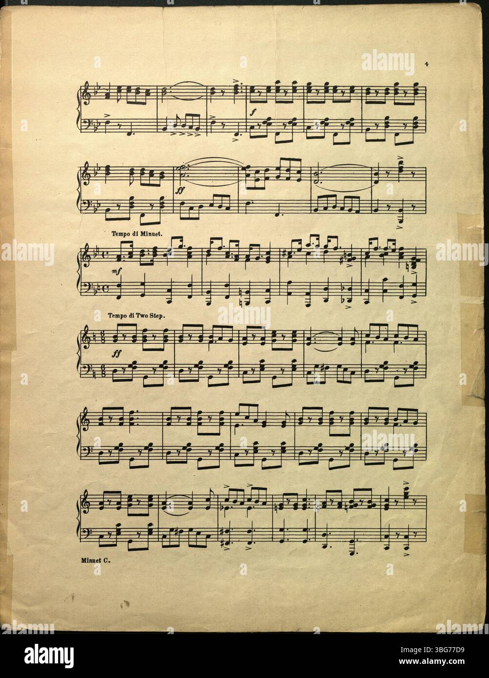 The 1905 'Columbus Minuet' sheet music includes a cover featuring five ...