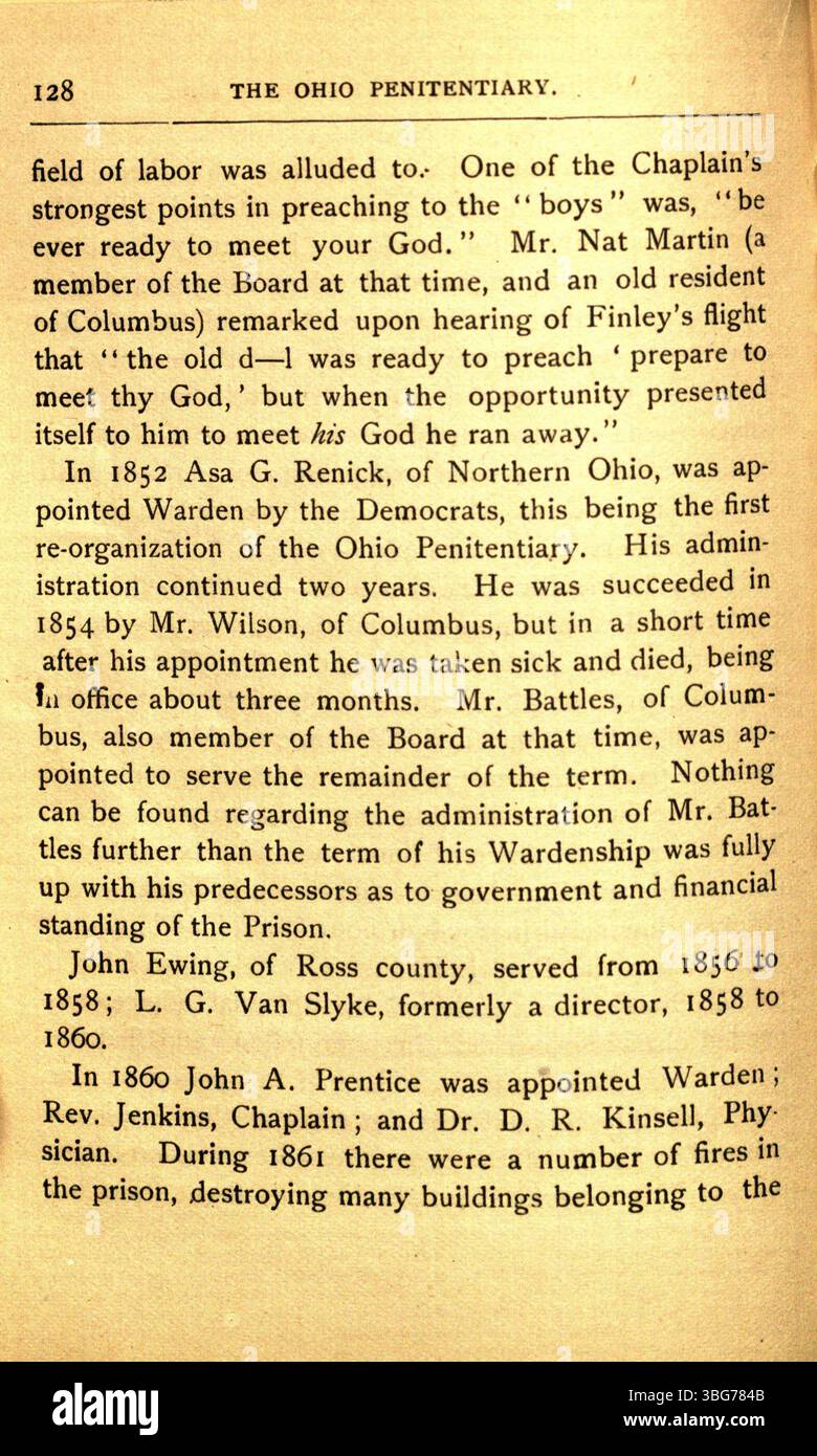 The document highlights the evolution of the Ohio Penitentiary ...
