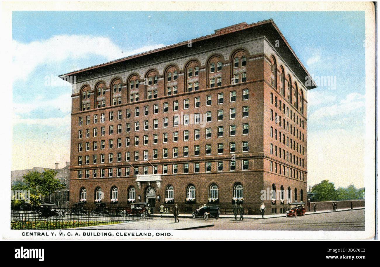 Color postcard showing the Central YMCA building in Cleveland, Ohio ...
