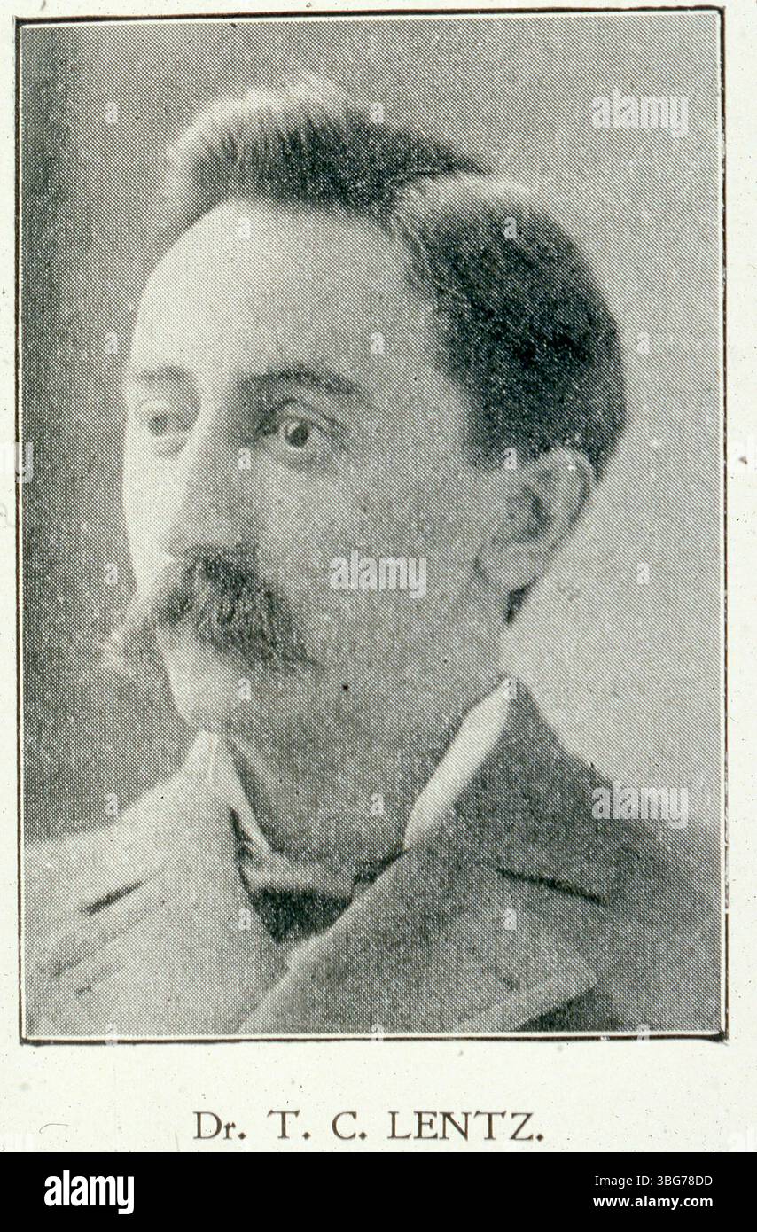 These portraits from 1895-1896 depict Dr. Thomas C. Lentz, a Perry ...