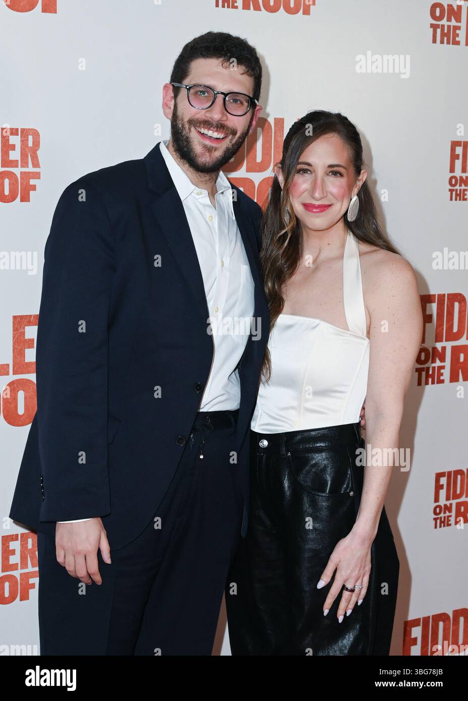 Brian Lee and Dayna Lee attends “Fiddler on the Roof” - Press Night at the Barbican Theatre in ...