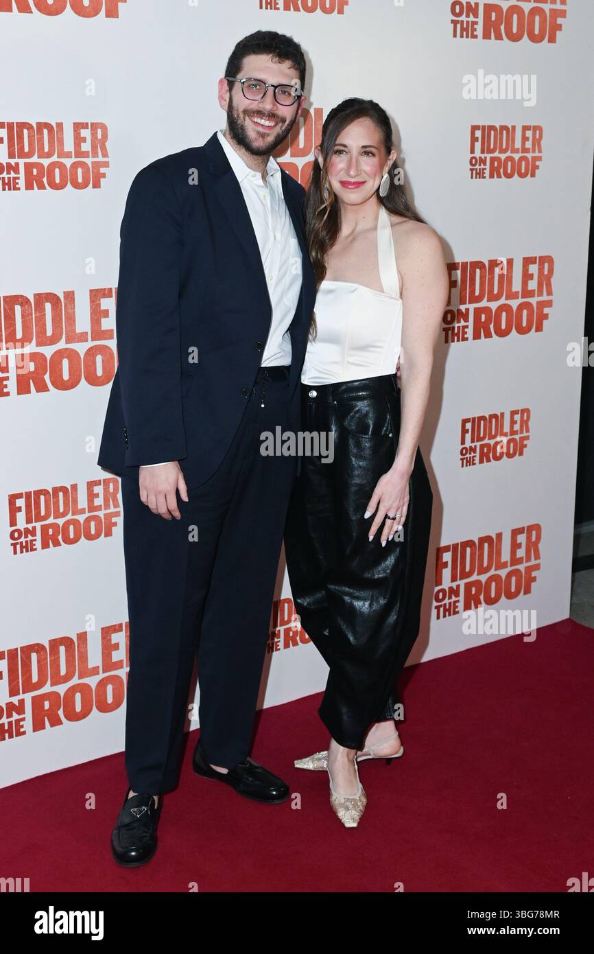 Brian Lee and Dayna Lee attends “Fiddler on the Roof” - Press Night at the Barbican Theatre in ...