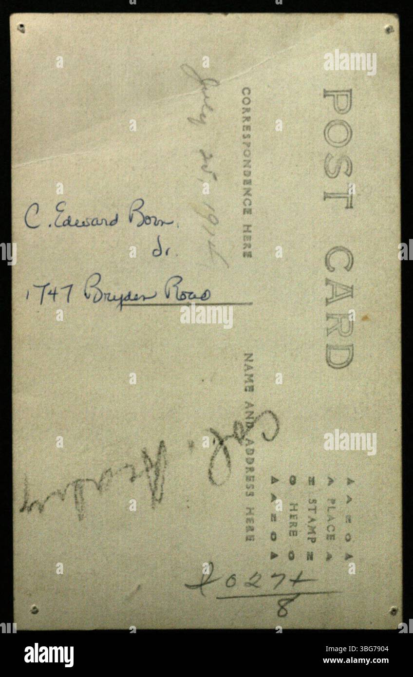 This photograph of Conrad Edward Born, Jr. comes from a family album ...