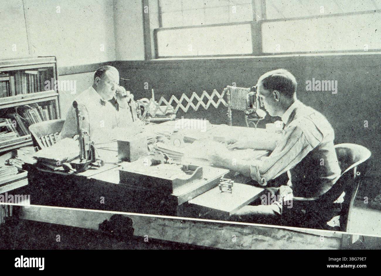 This interior photograph shows the main offices of the Jeffrey ...