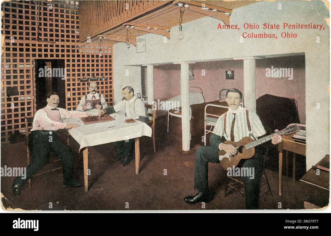A color postcard showing the annex of the Ohio State Penitentiary in ...