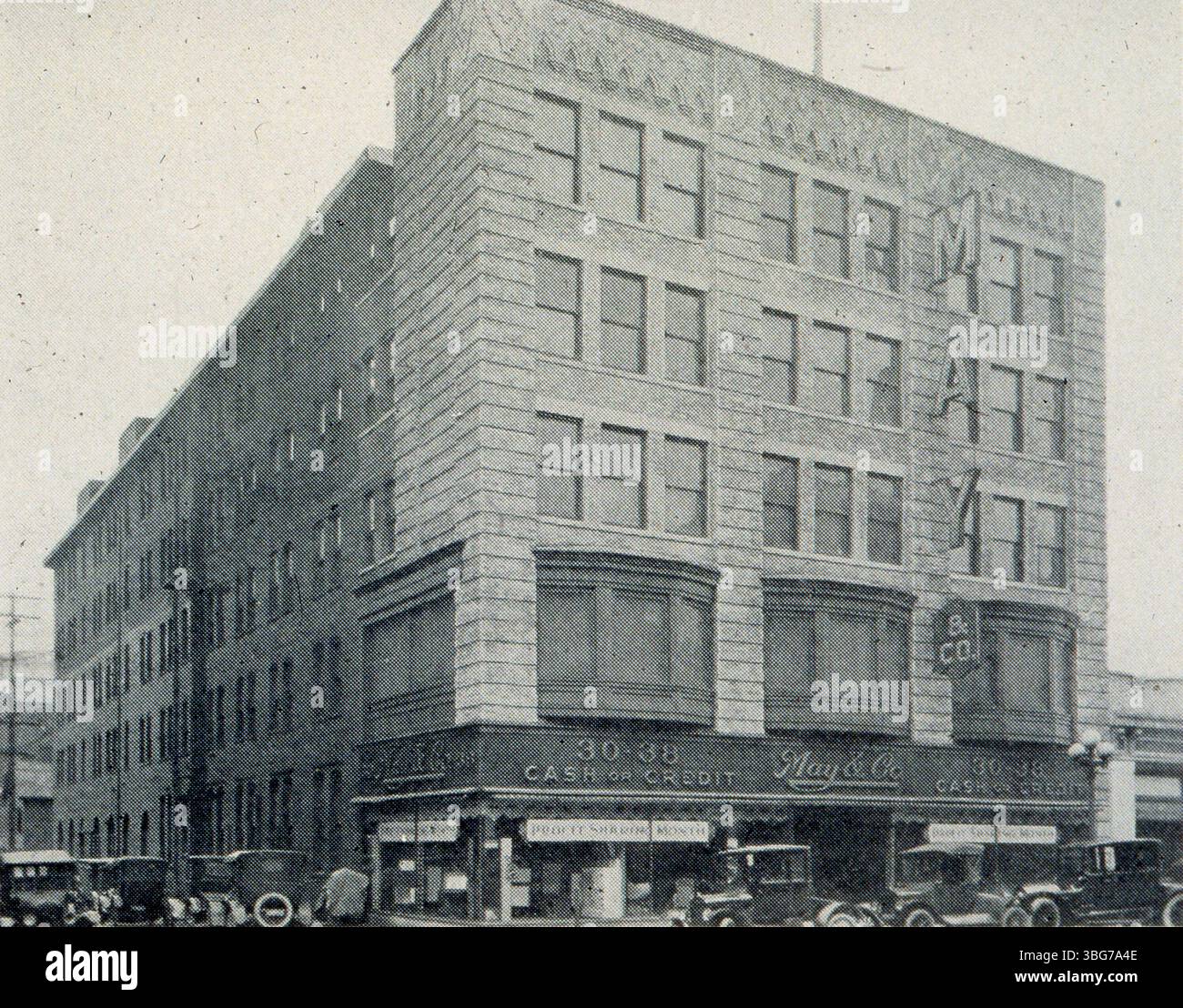 The May & Company building, photographed in 1919, housed the first ...