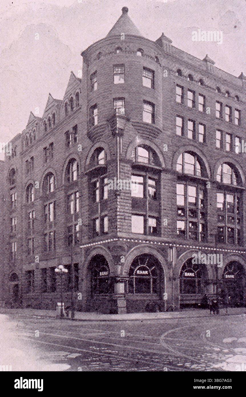 This 1919 photograph shows the Merchants and Manufacturers' National ...