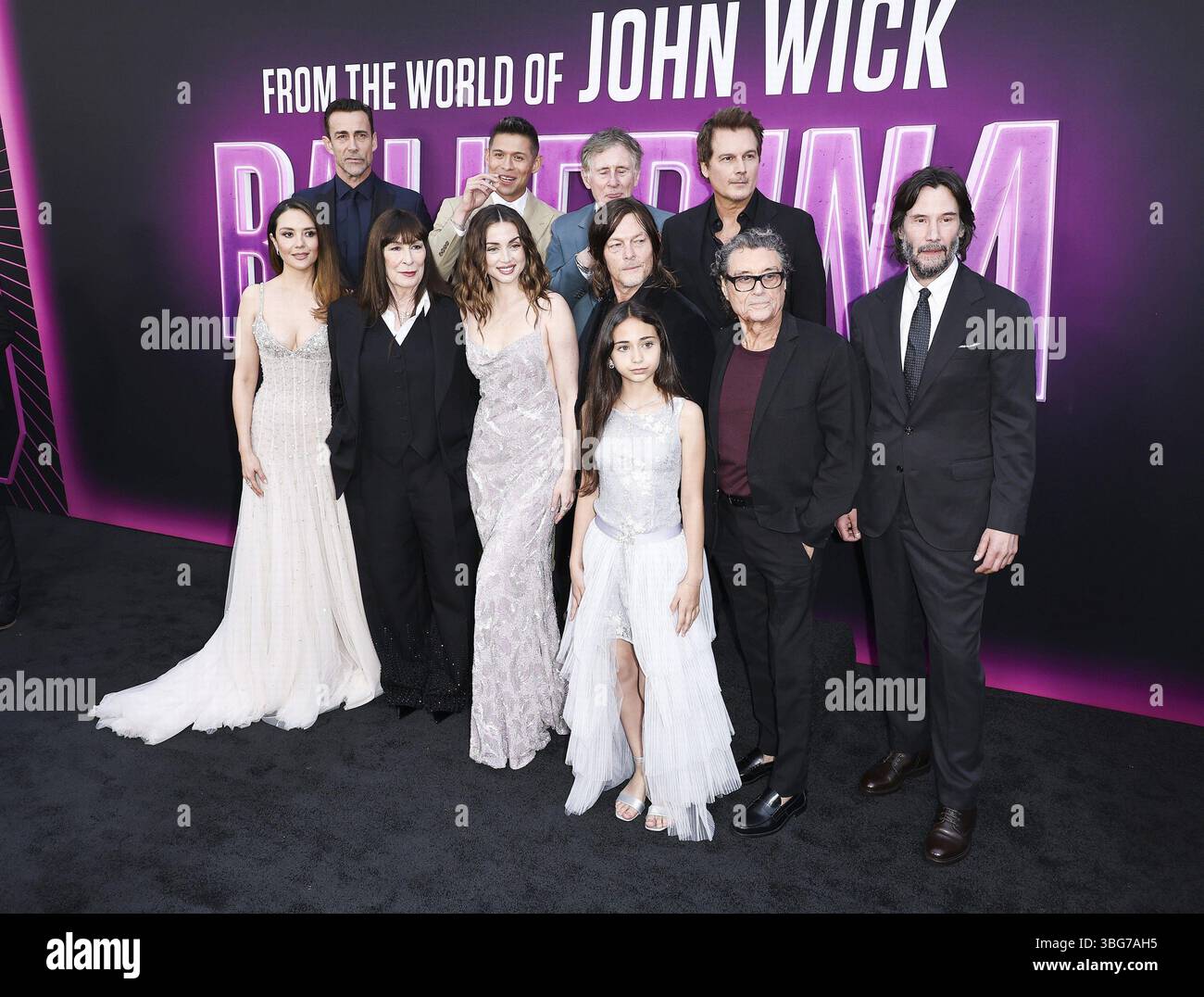 Ca. 03rd June, 2025. Len Wiseman, Victoria Comte, Ian McShane, Keanu ...