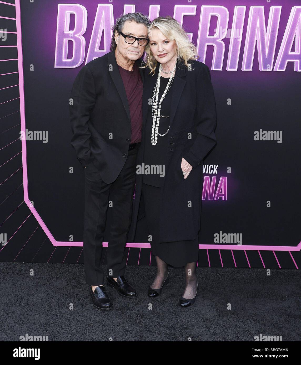 Ca. 03rd June, 2025. Ian McShane, Gwen Humble at arrivals for BALLERINA Premiere, TCL Chinese ...