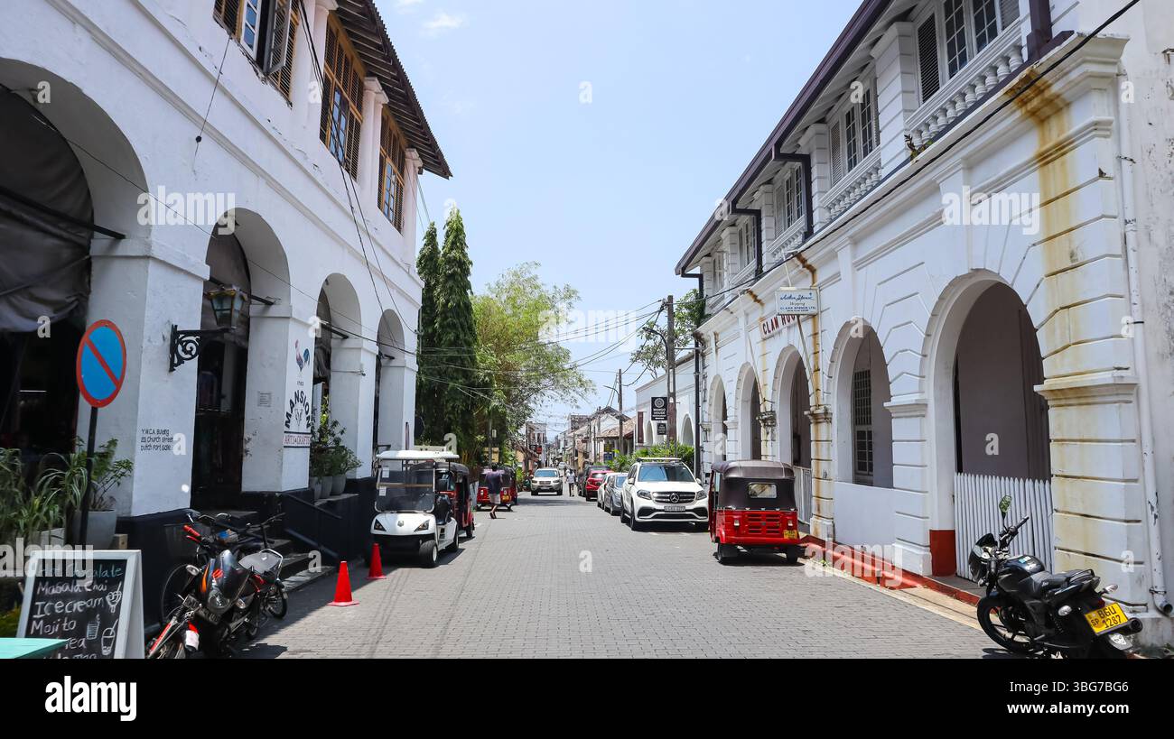Sri Lanka, Galle, Dutch Fort, Beautiful Streets of Dutch City Galle ...