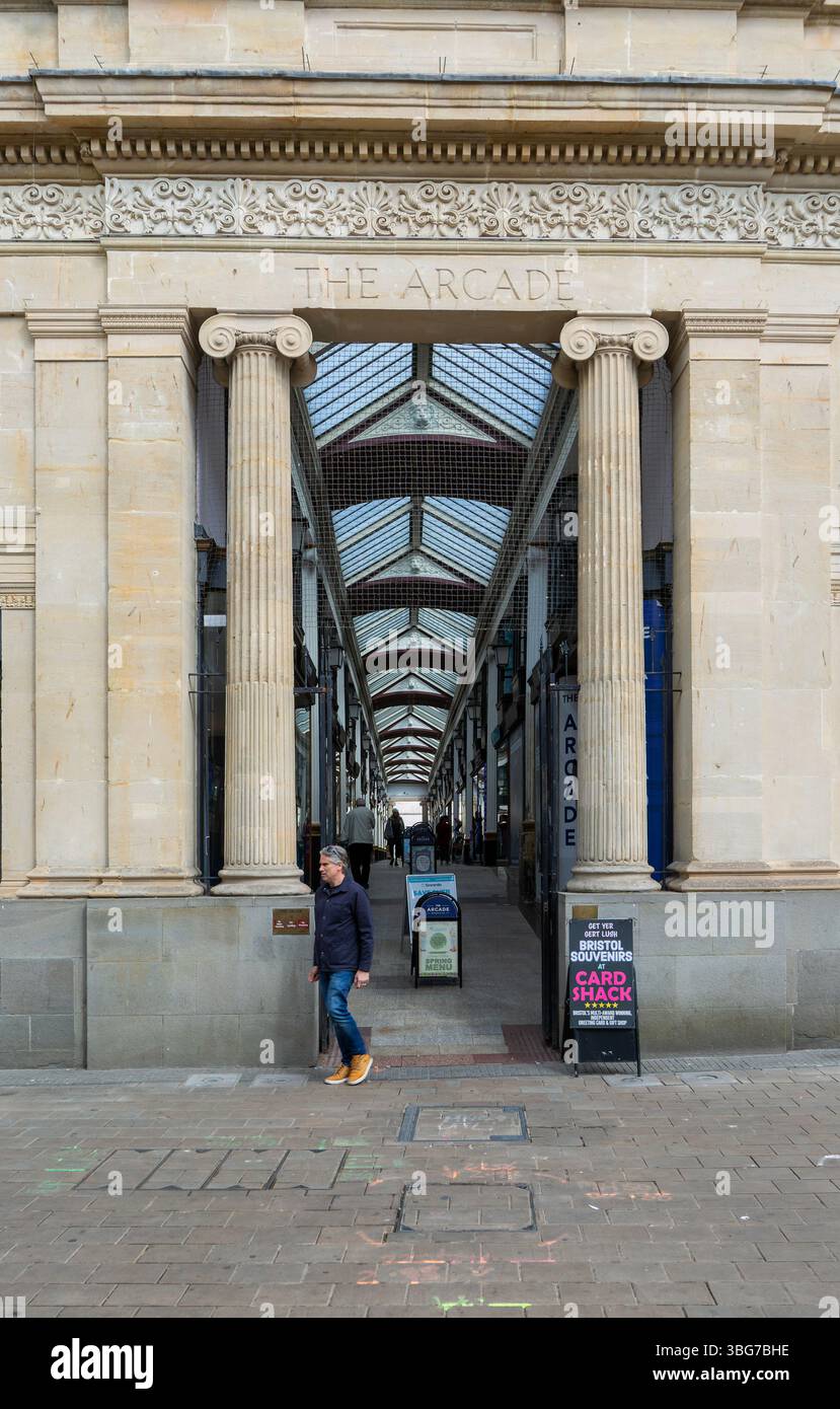 The Arcade historic shopping corridor, Broadmead shopping centre ...