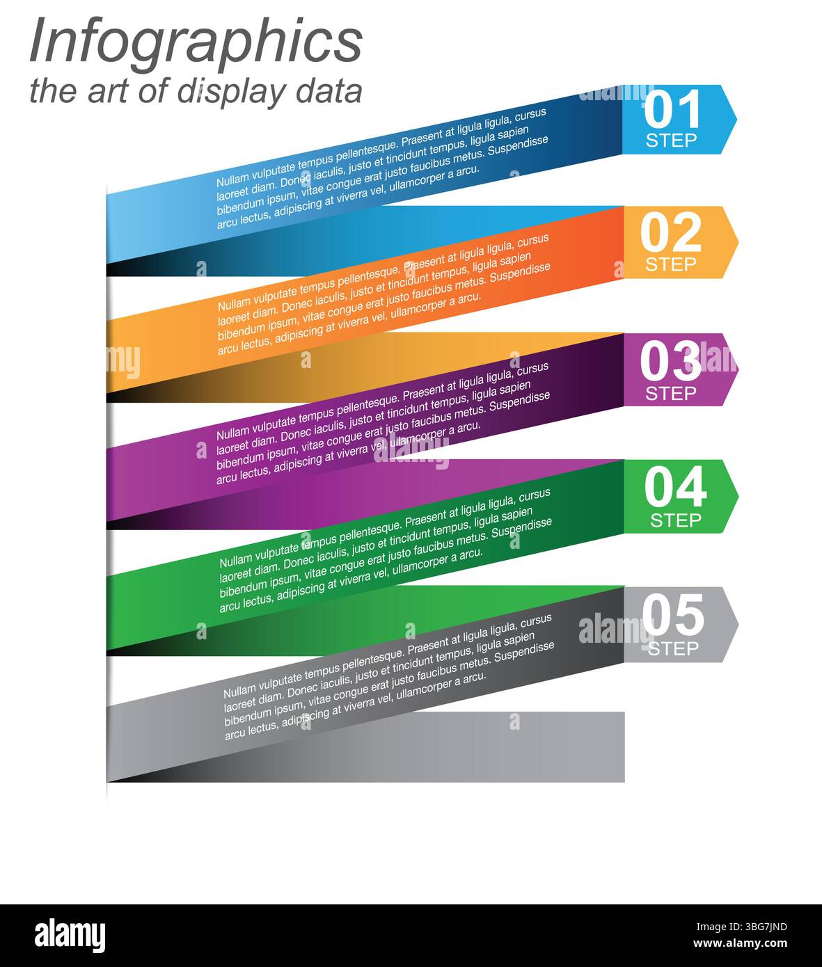 Infographic template for modern data visualization and ranking and ...