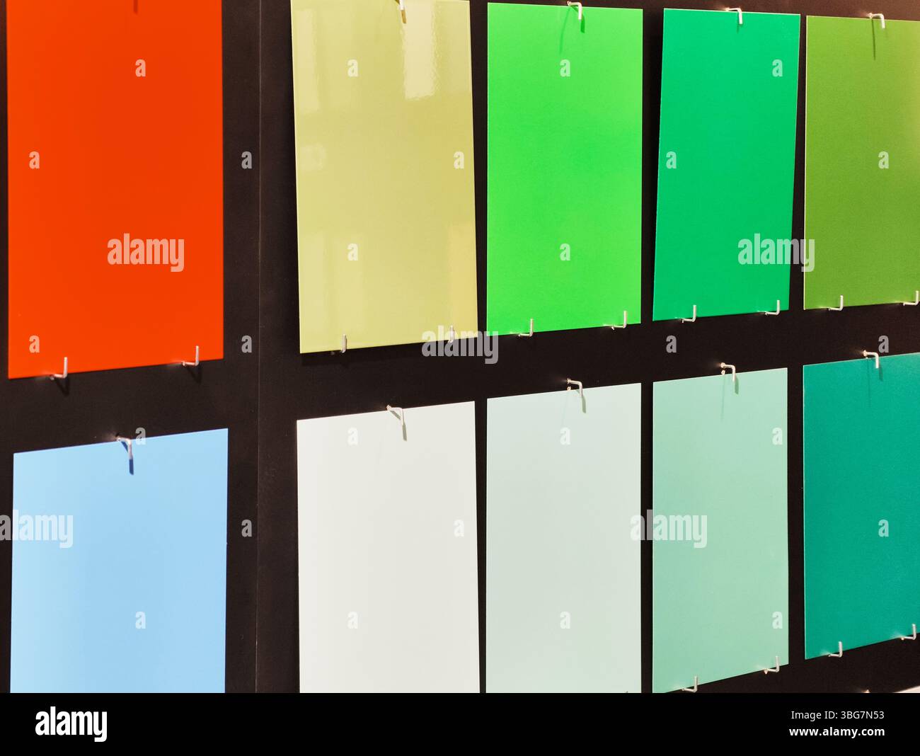 Color palette display showcasing vibrant hues and shades for creative ...