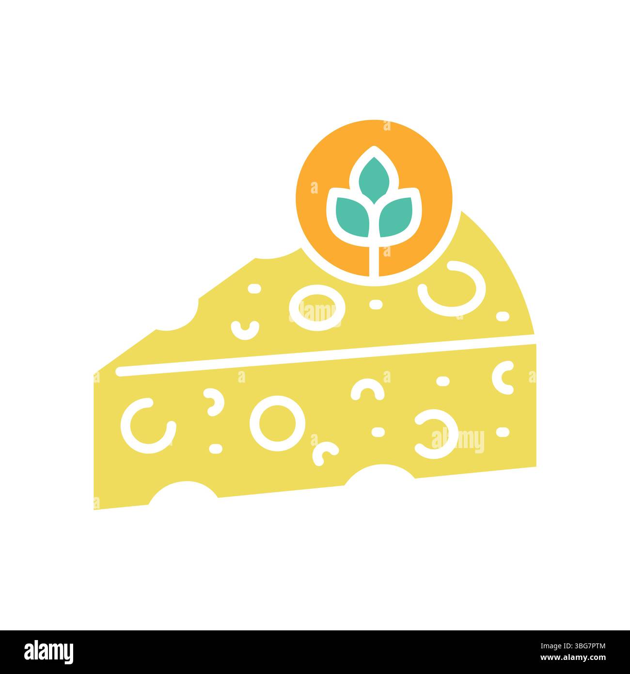 Plant based color flat icon for digital and print projects. Minimal ...