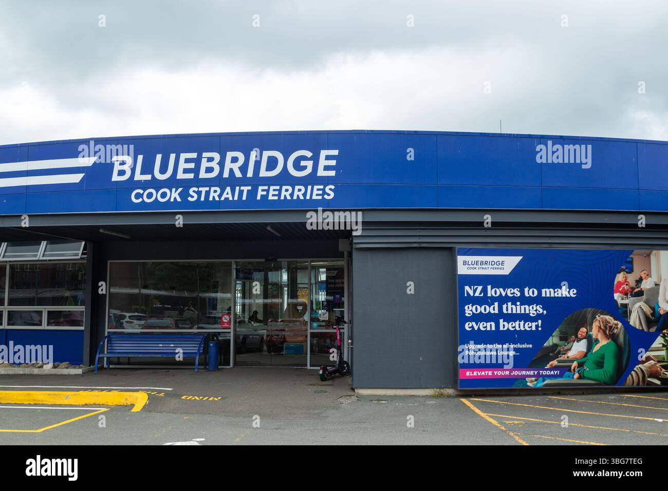 Bluebridge car/passenger ferry terminal in Wellington on the north ...