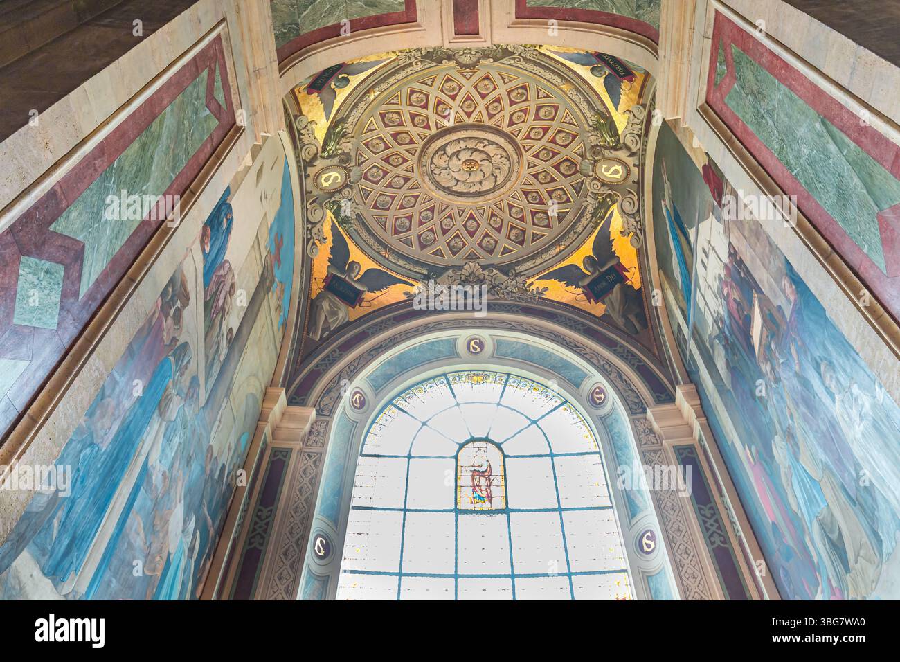 PARIS, FRANCE, MAY 29, 2025 : lateral chapel in the nave of saint ...