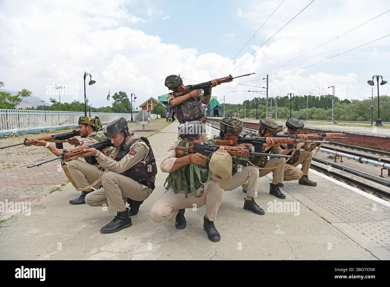 June 4, 2025, Srinagar, Jammu And Kashmir, India: Railway Police ...