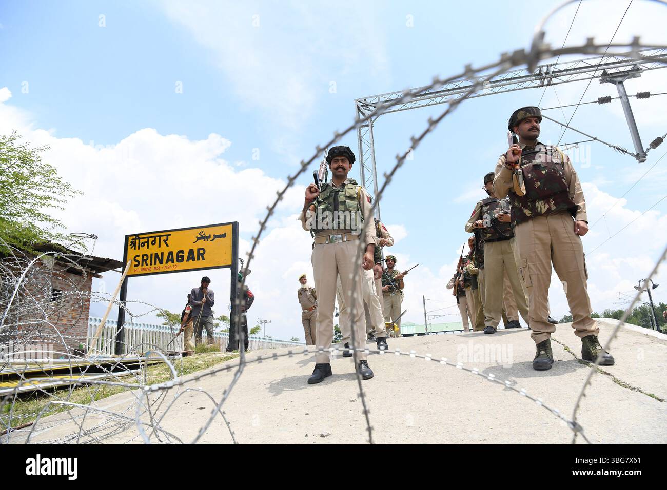 June 4, 2025, Srinagar, Jammu And Kashmir, India: Railway Police ...