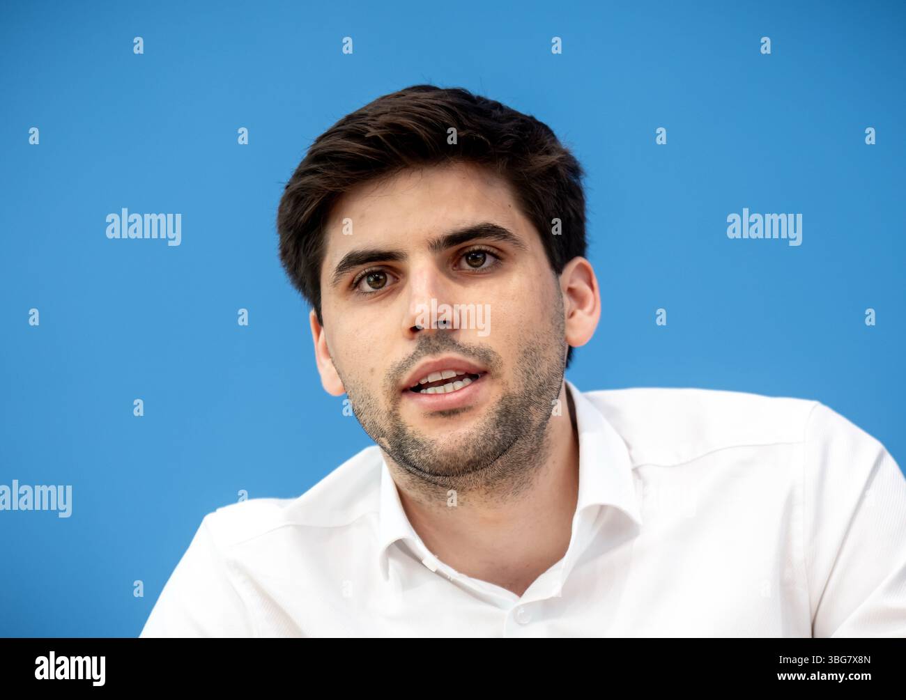 04 June 2025, Berlin: Ron Dekel, President of the Jewish Student Union ...