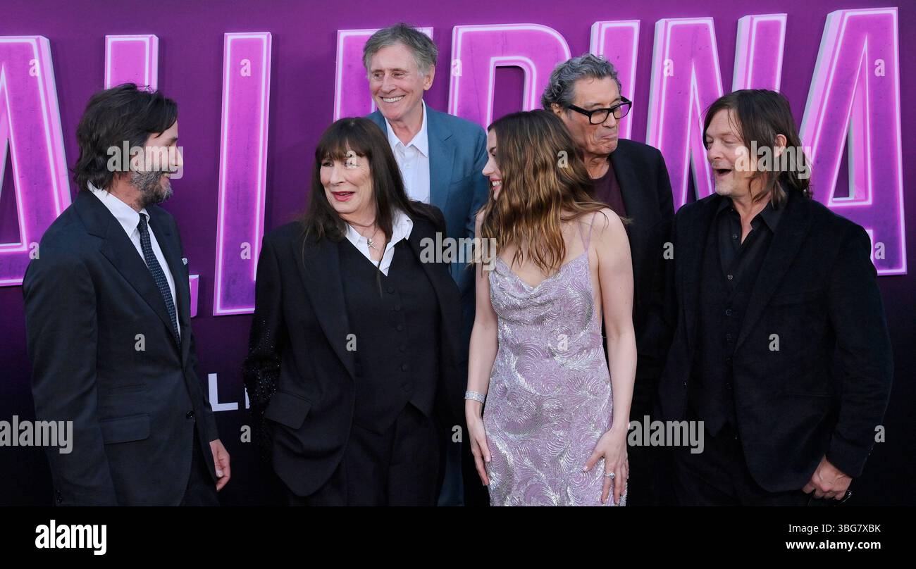Los Angeles, United States. 03rd June, 2025. (L-R) Cast members Keanu ...