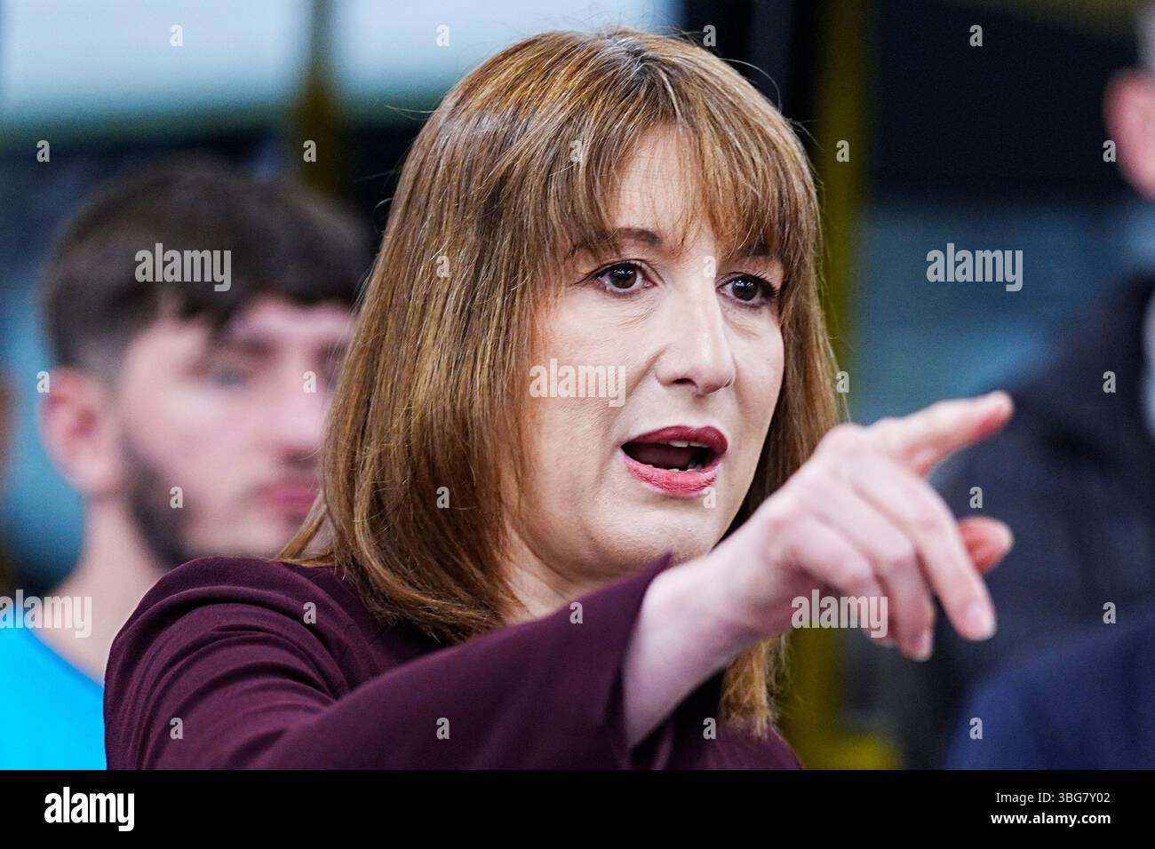 Chancellor of the Exchequer Rachel Reeves delivers a speech during a ...
