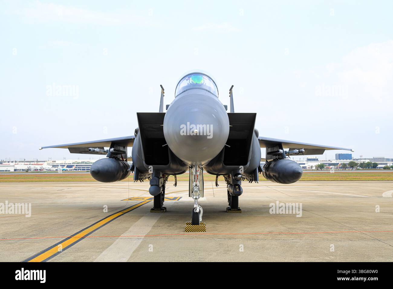 Boeing F-15SG Multi-Role Fighter Aircraft at airshow in Thailand Stock ...