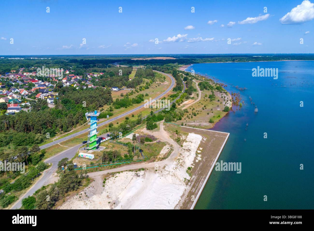 Cottbuser Ostsee - Merzdorfer Aussichtsturm DEU/Deutschland/Brandenburg ...
