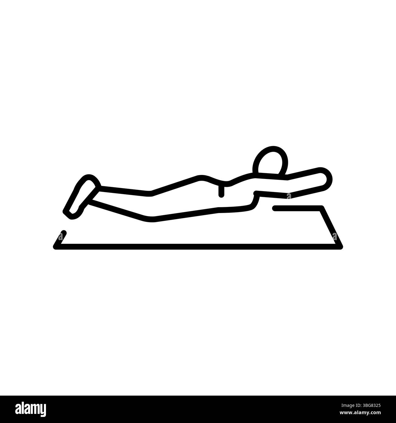 superman hold black line icon for digital and print projects. Minimal ...