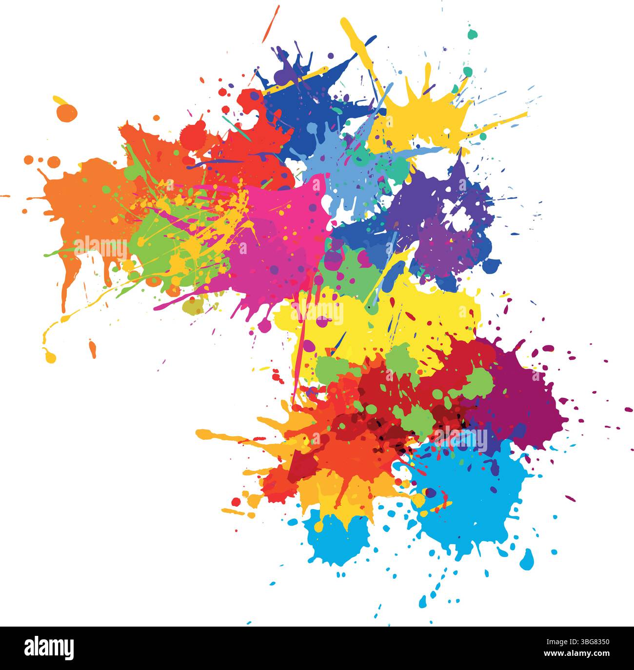 Playful burst of color Stock Vector Images - Alamy