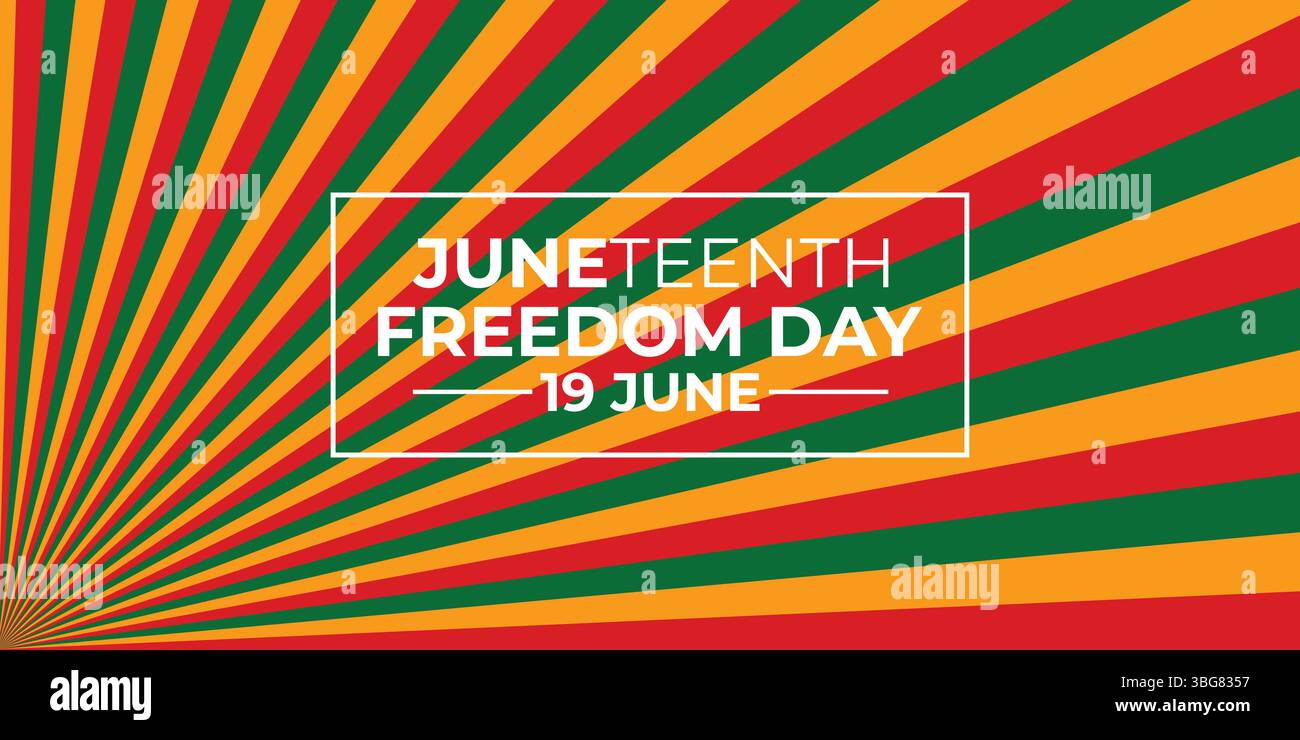 Freedom Day Holiday and Juneteenth Liberty Day as June 19 as a ...