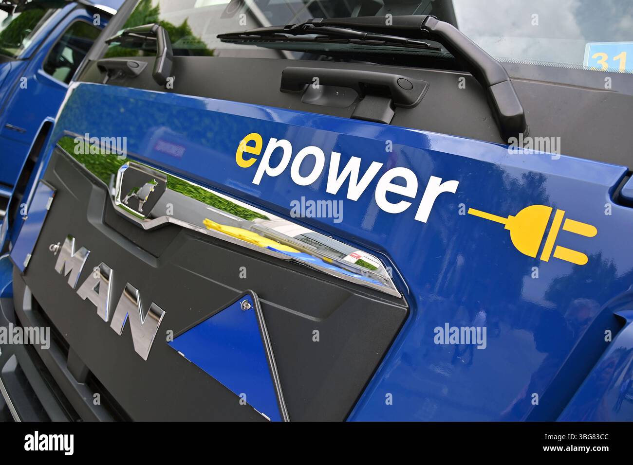 Messe Transport Logistik 2025. MAN E-power ,epower. LKW,Lastkraftwagen,Zugmaschine,elektrisch ...